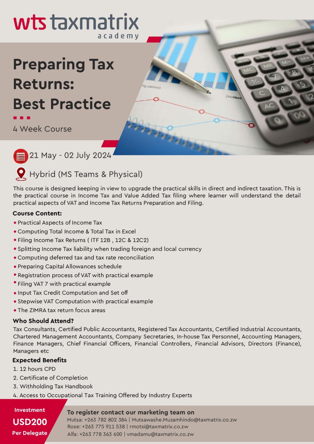 Preparing Tax Returns – Matrix Tax School
